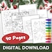 40 Christmas Coloring Pages, Christmas Printable, Christmas Games ...