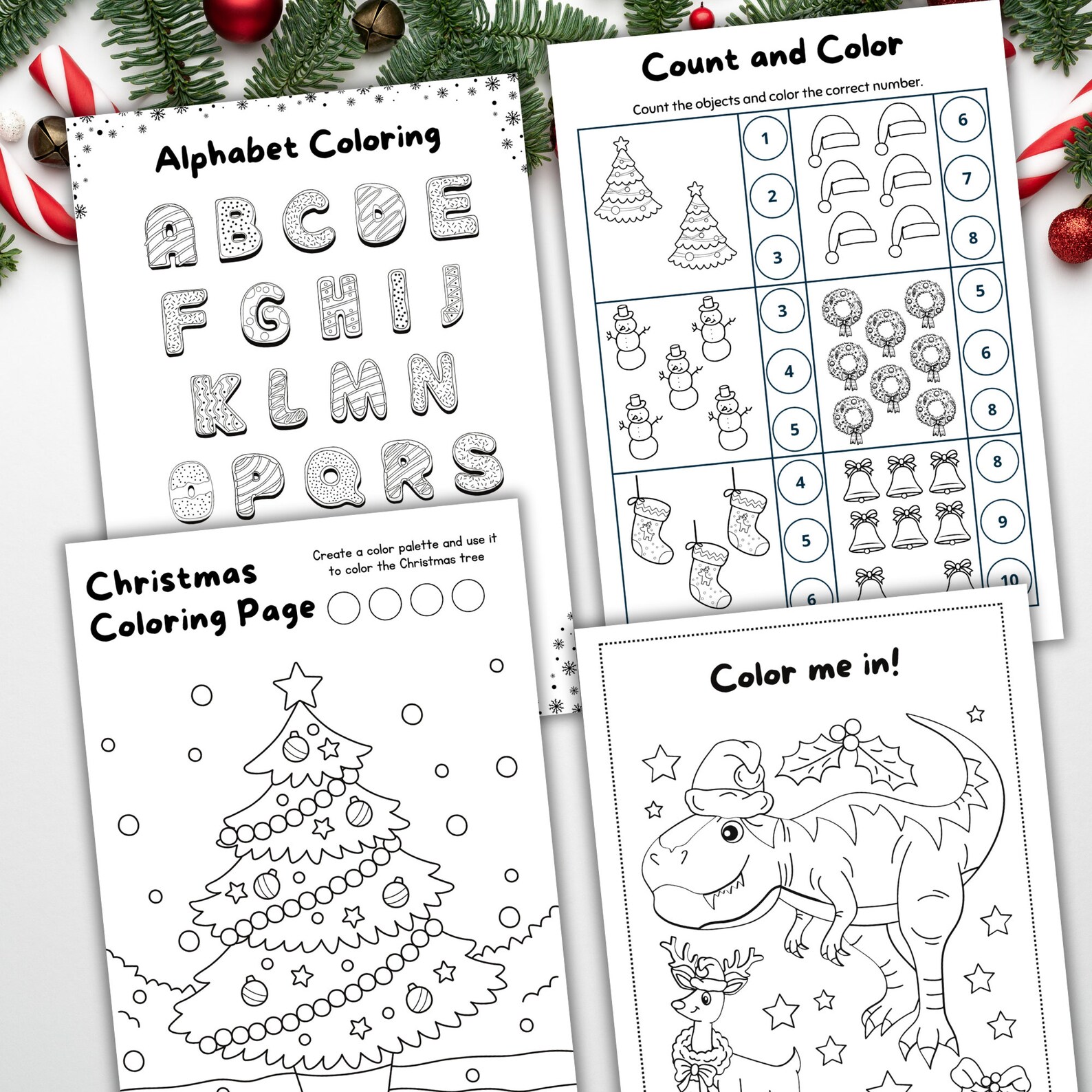 16 Christmas Activities, Christmas Coloring Pages, Christmas Printable ...