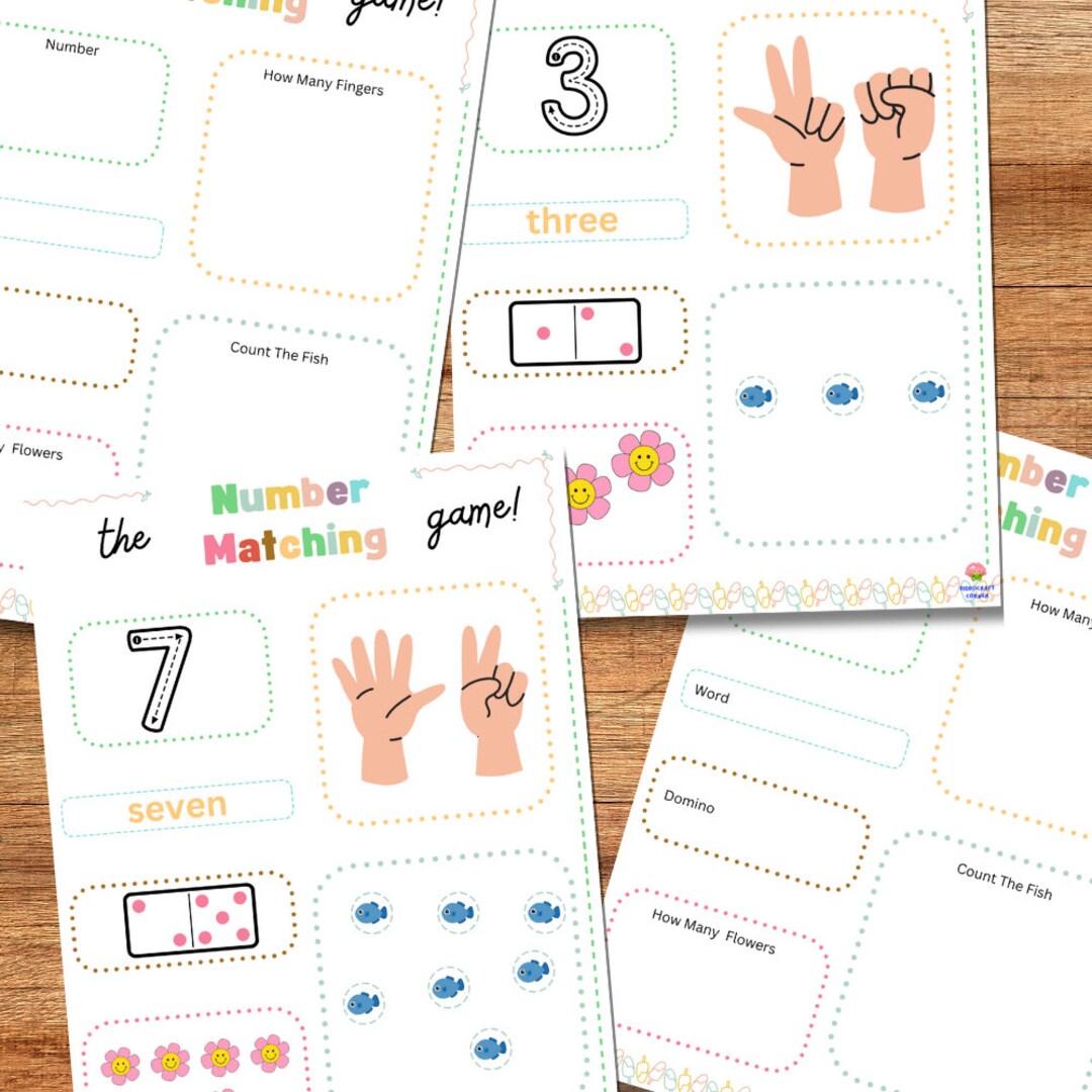 Prek Number Printable, Preschool Math, Counting Activity, Kindergarten ...