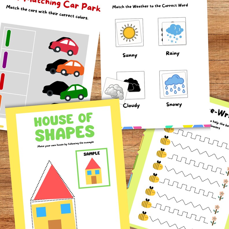29 Page Printable Busy Book, Preschool, Kindergarten, Montessori Busy ...