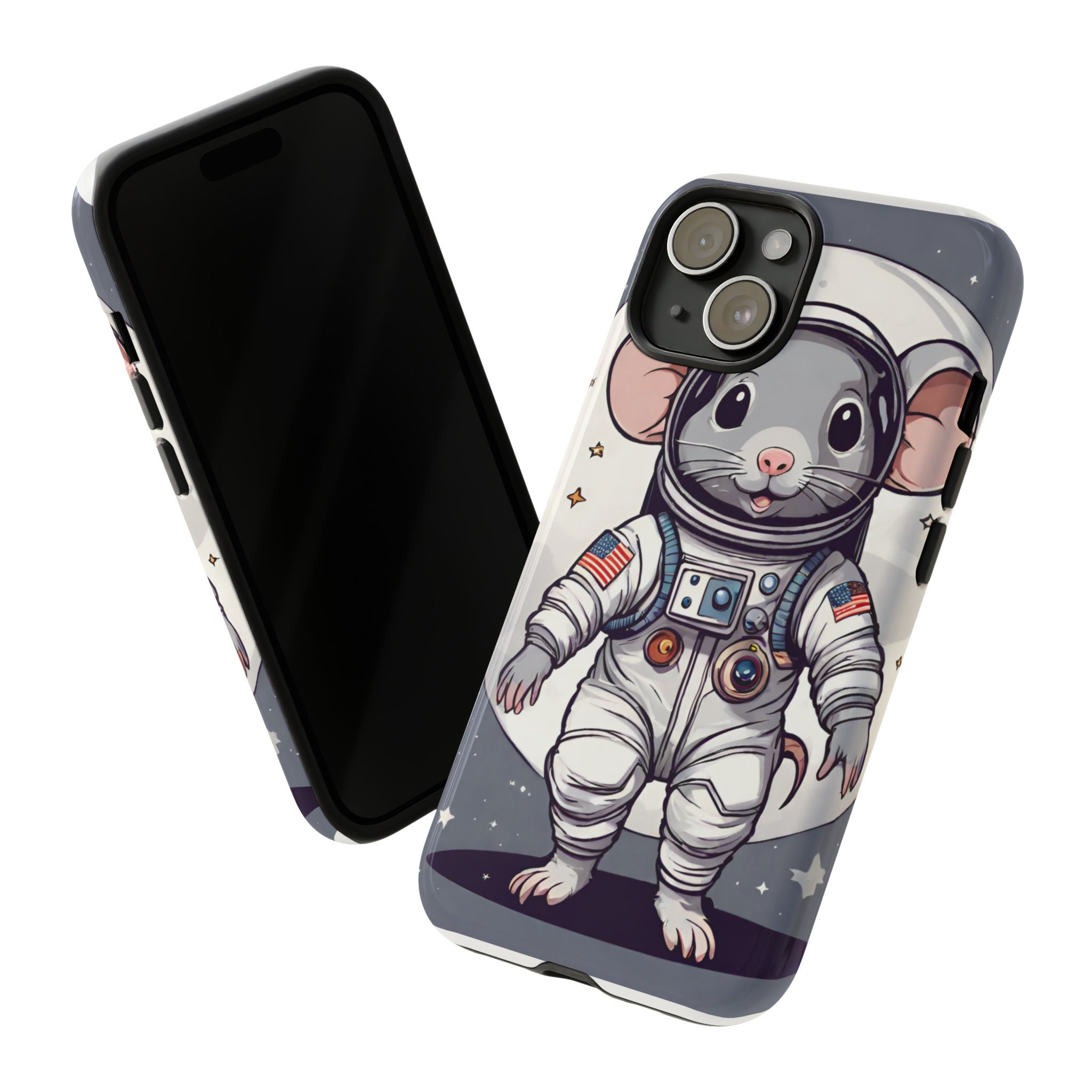 Rat in Space iPhone 15 Phone Case, iPhone Case, Rat Lover Gift, Rat Mom ...