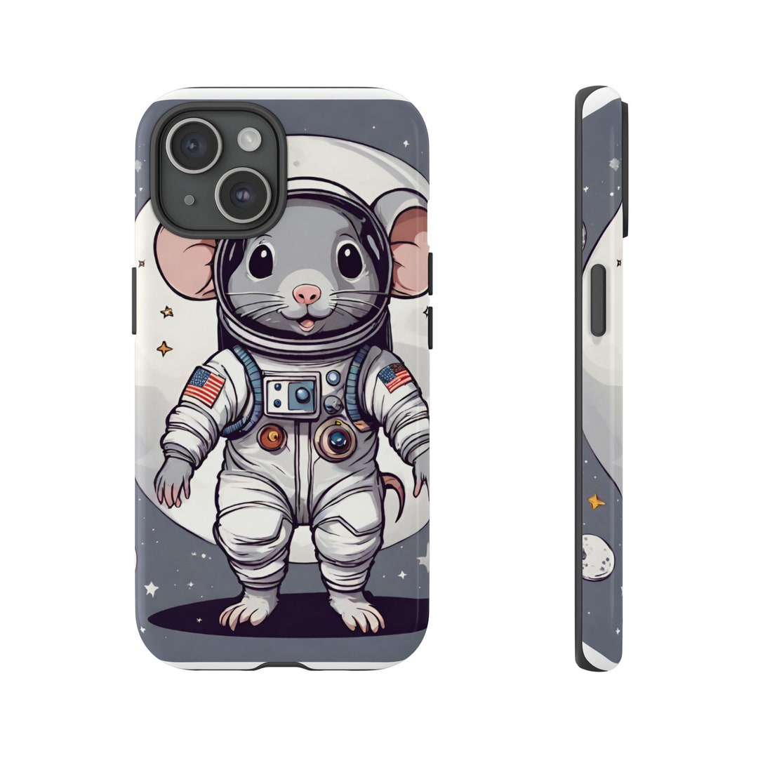 Rat in Space iPhone 15 Phone Case, iPhone Case, Rat Lover Gift, Rat Mom ...