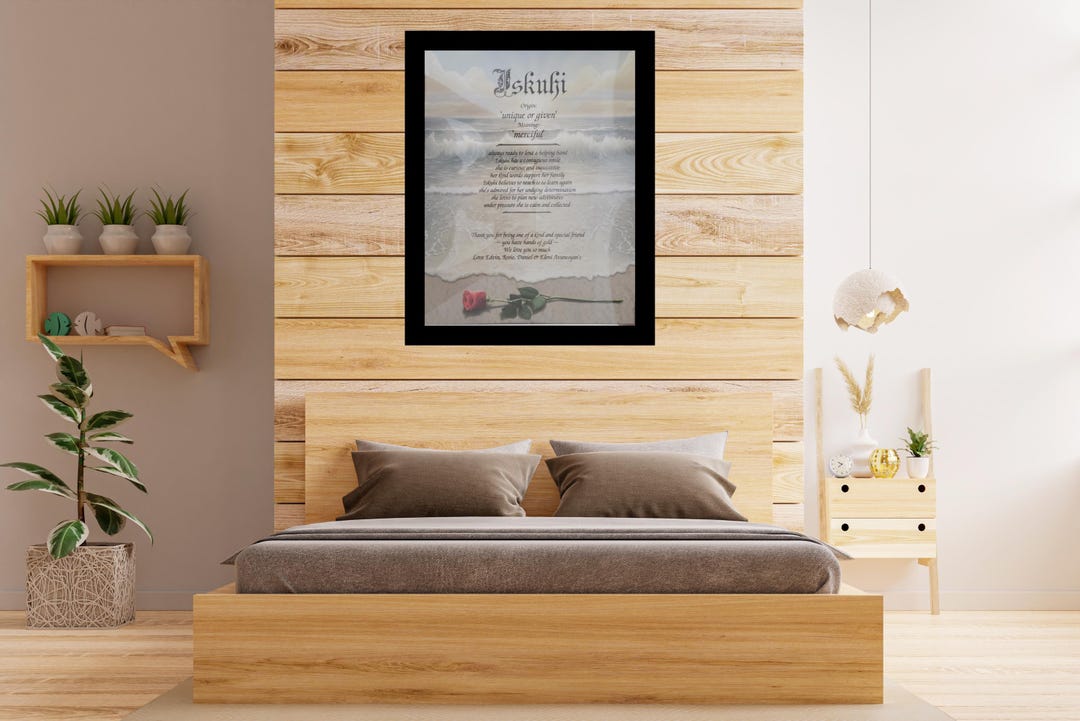 Personalized Ocean Name Meaning Print: Coastal Keepsake Gift - Etsy