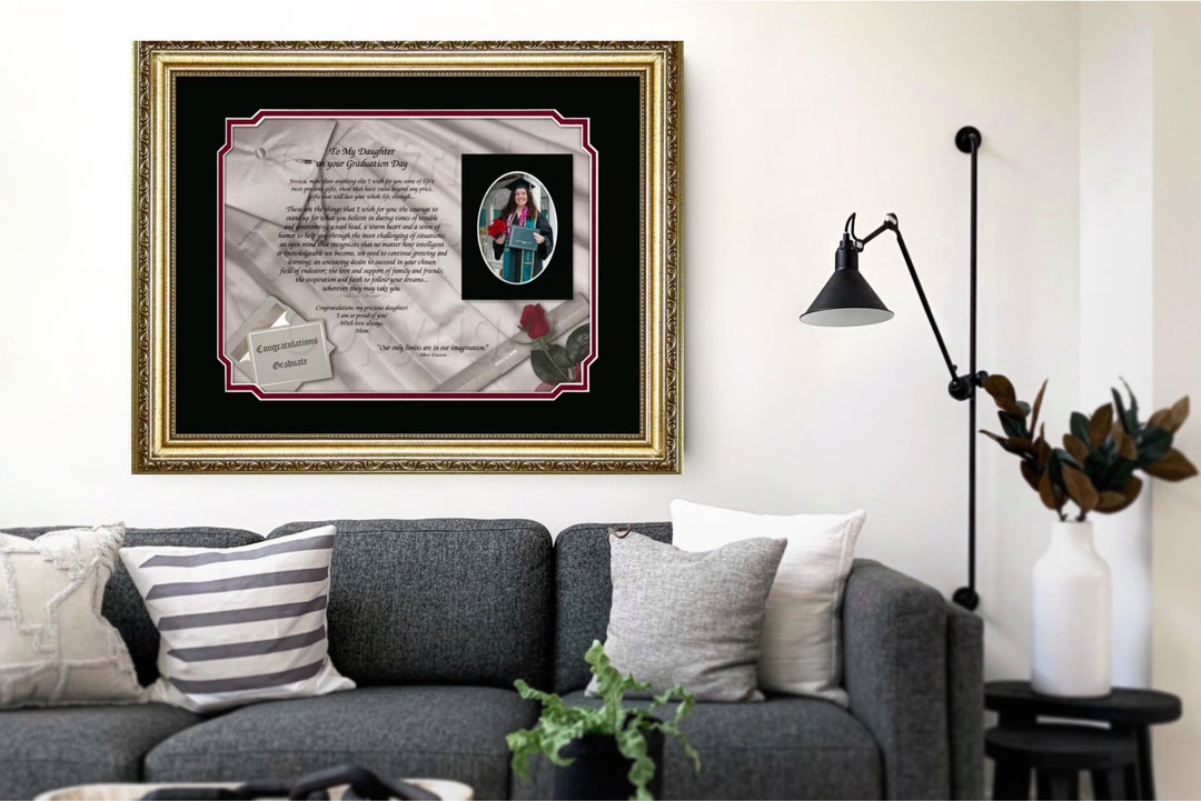 Custom Graduate Motivational Wall Art, Graduation Gift for Her or Him ...