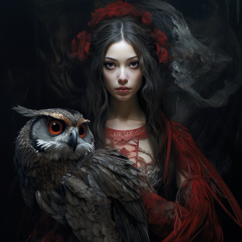 Lilith With Familiar Artwork - Etsy
