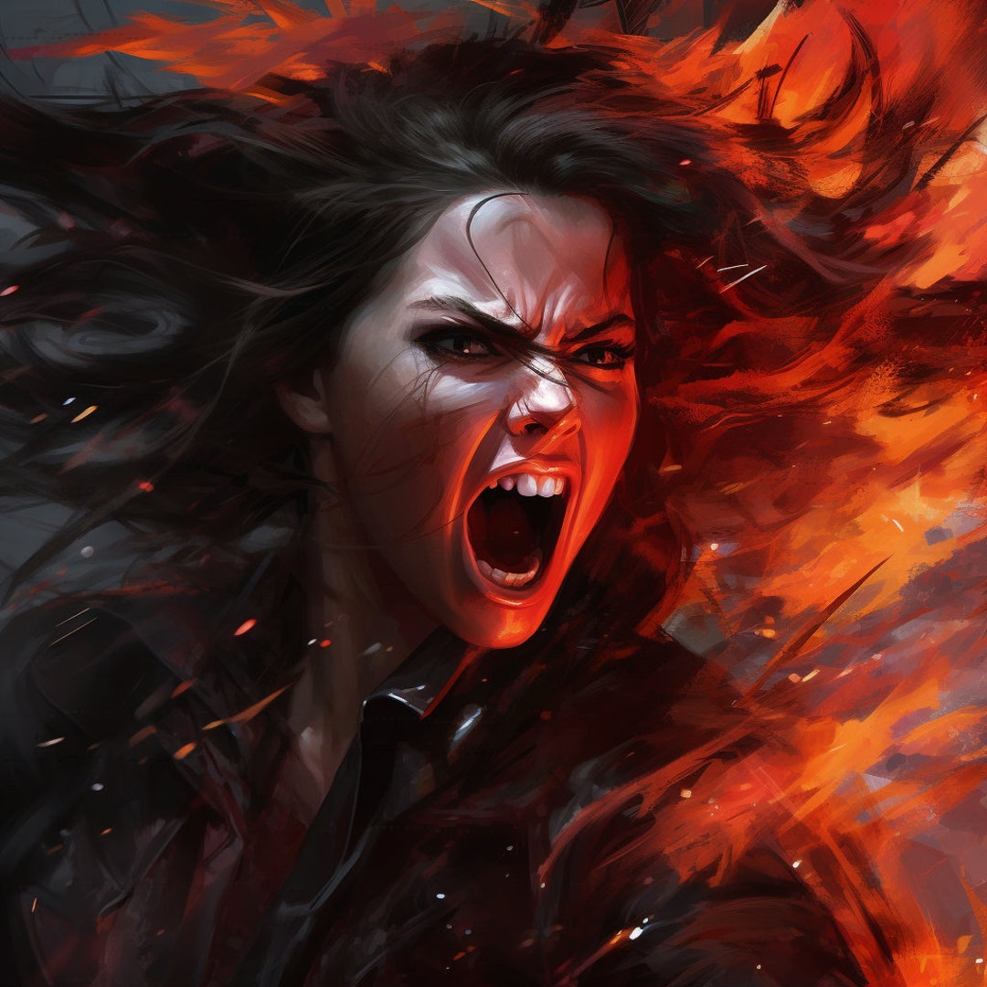 Female Rage Artwork - Etsy