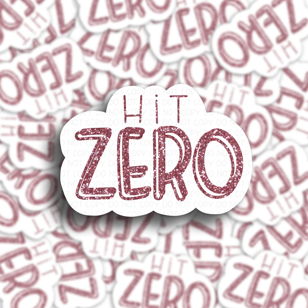 Hit Zero Sticker / All Star Cheer / Cheerleader Gift / Cheer Sticker ...