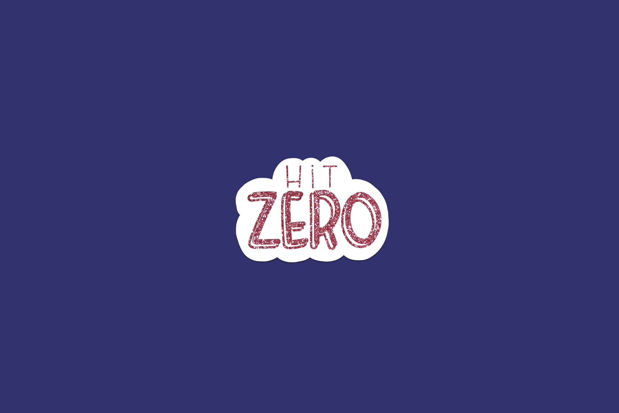 Hit Zero Sticker / All Star Cheer / Cheerleader Gift / Cheer Sticker ...