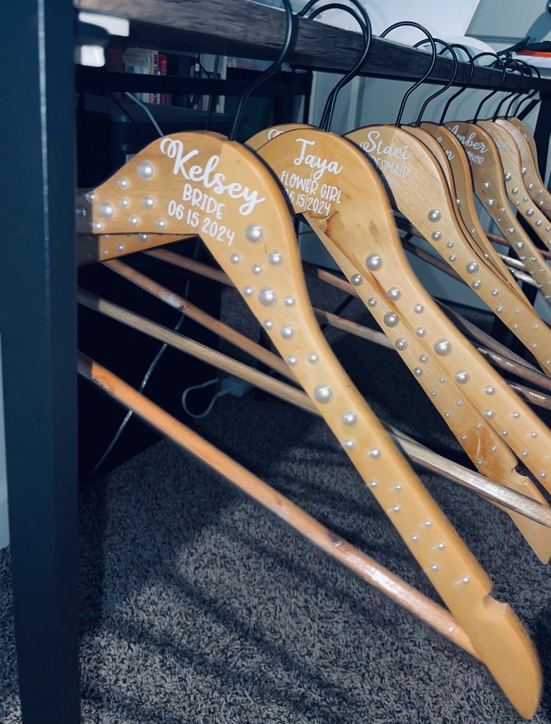 Personalized Bridesmaid Hangers - Etsy