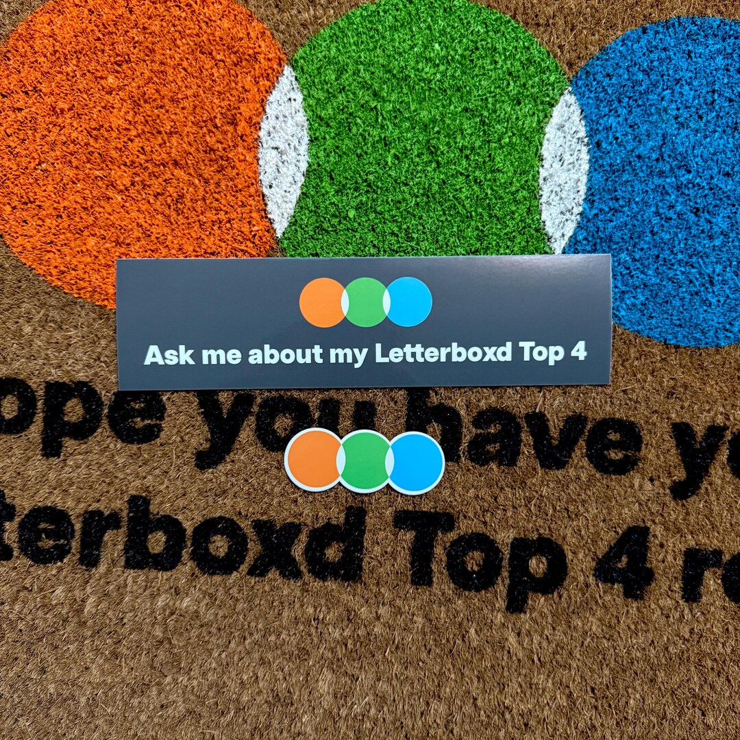 Letterboxd “top 4” Bumper Sticker - Letterboxd Logo Sticker - Etsy