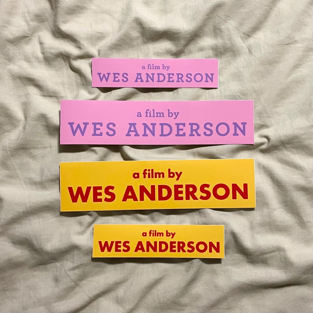 Wes Anderson Film Stickers – Grand Budapest Hotel, Fantastic Mr. Fox - Etsy
