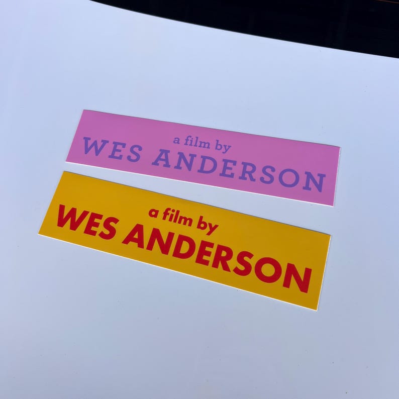 Wes Anderson Film Stickers – Grand Budapest Hotel, Fantastic Mr. Fox - Etsy