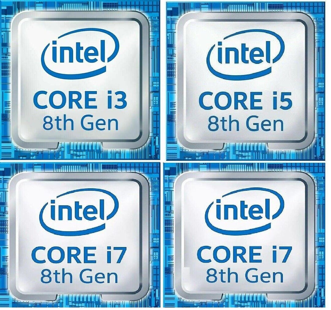 Intel I7 PC Sticker 8th GEN Cpu Computer Nuc Laptop Desk 19mm X 19mm ...