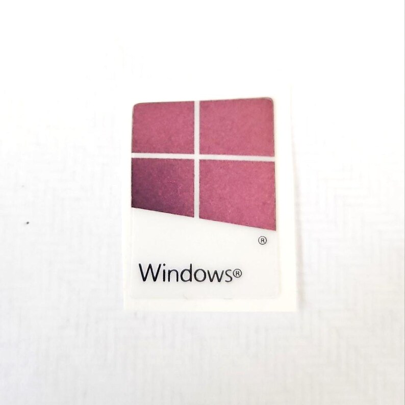 Windows 11 Stickers Decals Logo Label Purple Brown Microsoft, Dell ...