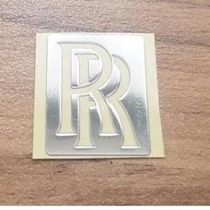 Rolls Royce Logo Sticker Decals Silver Metal Chrome Motor Cars Phantom ...