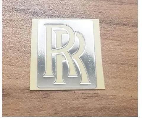 Rolls Royce Logo Sticker Decals Silver Metal Chrome Motor Cars Phantom ...