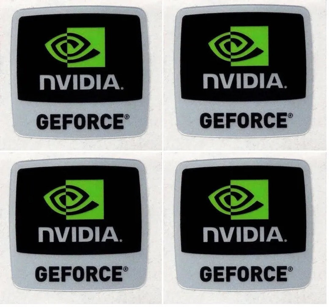 Genuine Nvidia Geforce Sticker Decal Label Used for Gaming RTX GTX ...