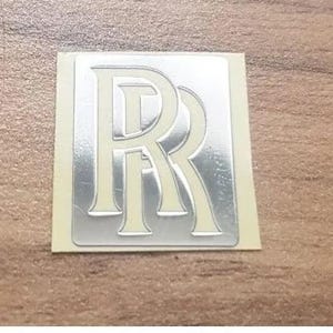 Rolls Royce Logo Sticker Decals Silver Metal Chrome Motor Cars Phantom ...