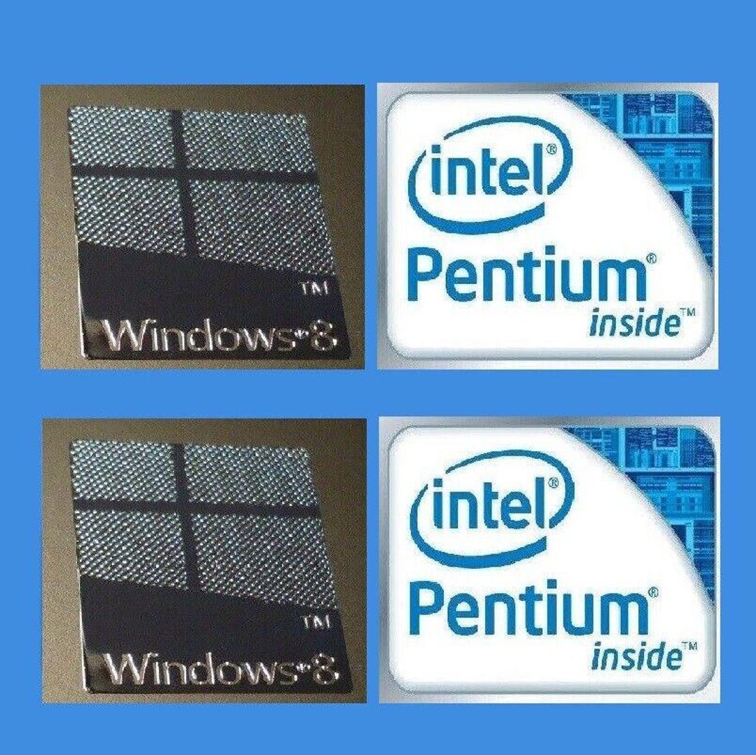 FREE Genuine Windo 8 Intel Pentium Sticker Desktop Laptop Notebook PC ...