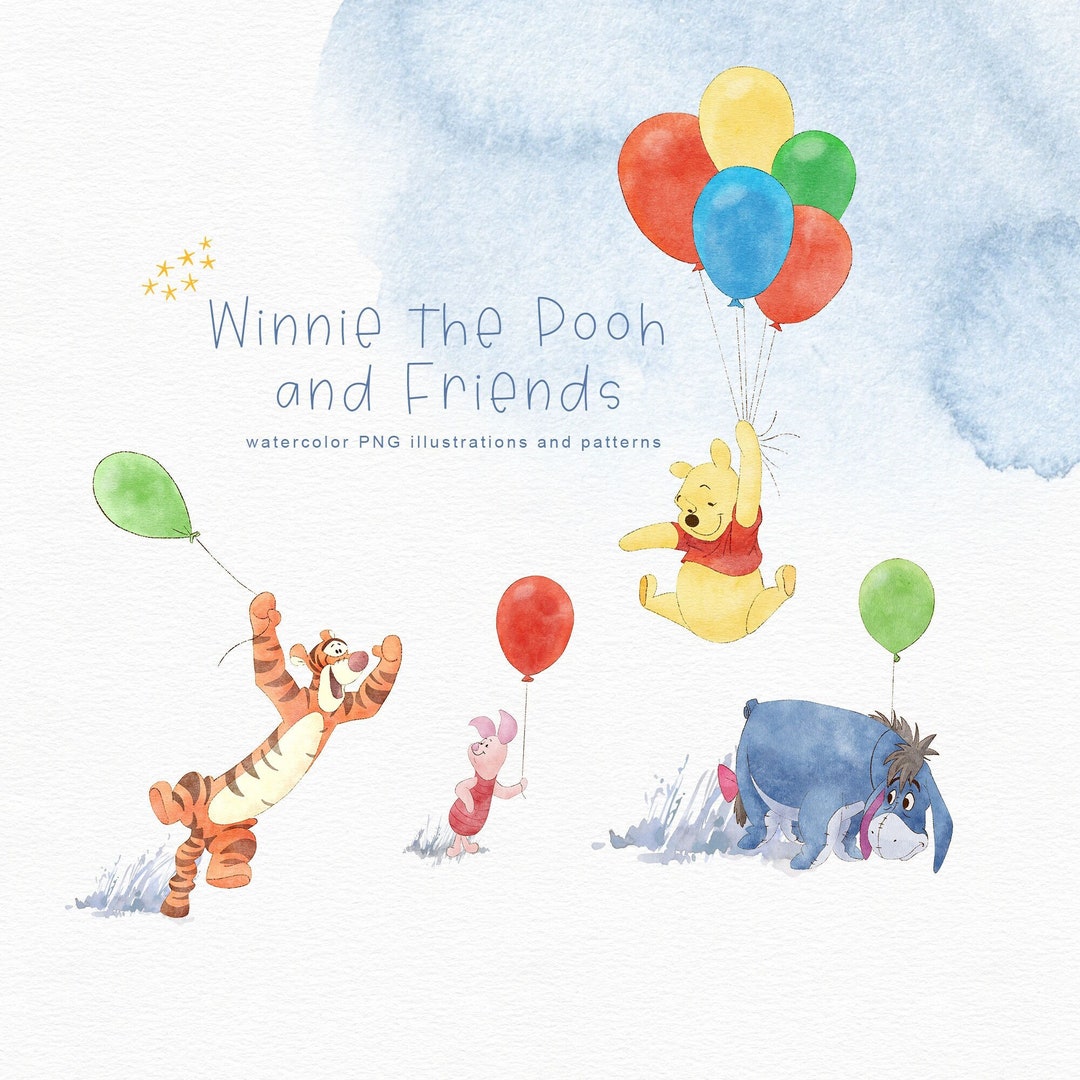 Watercolor Winnie The Pooh