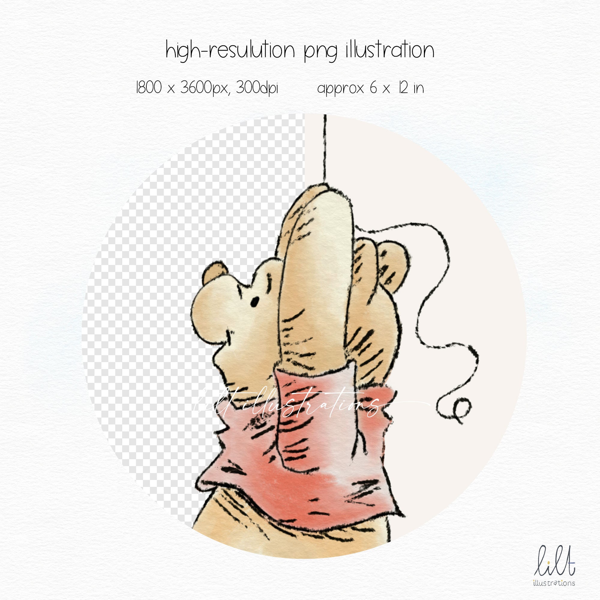Winnie the Pooh Flying With Balloon, Hand-drawn Winnie the Pooh PNG ...