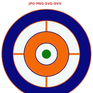 Zielscheibe JPG, PNG und SVG, DXF, Schneidedatei, bedruckbare digitale ...