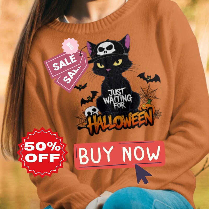 Halloween Cat Svg - Etsy