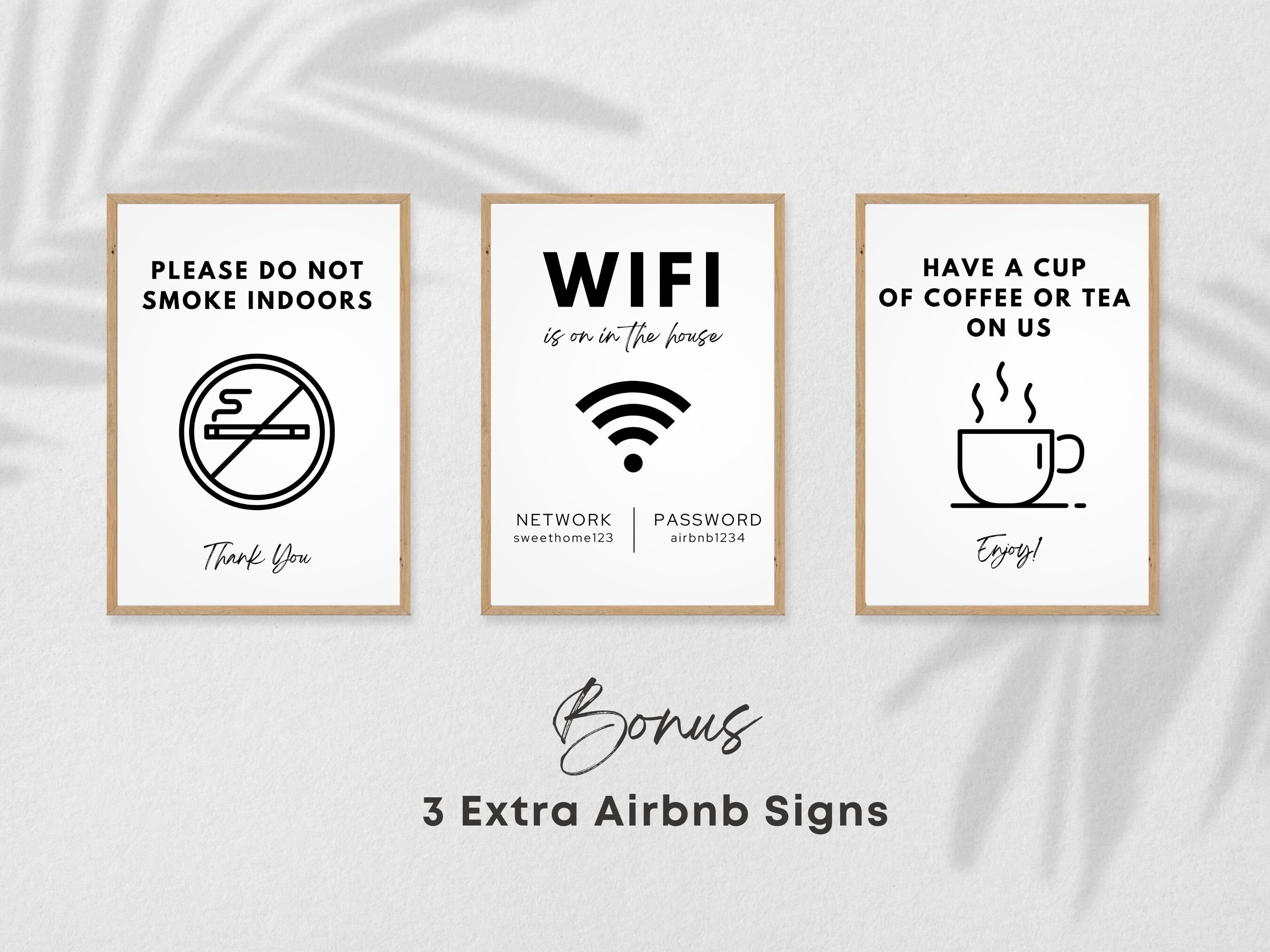 Welcome Sign for Airbnb Hosts, Vacation Rental Printable, Guest Arrival ...