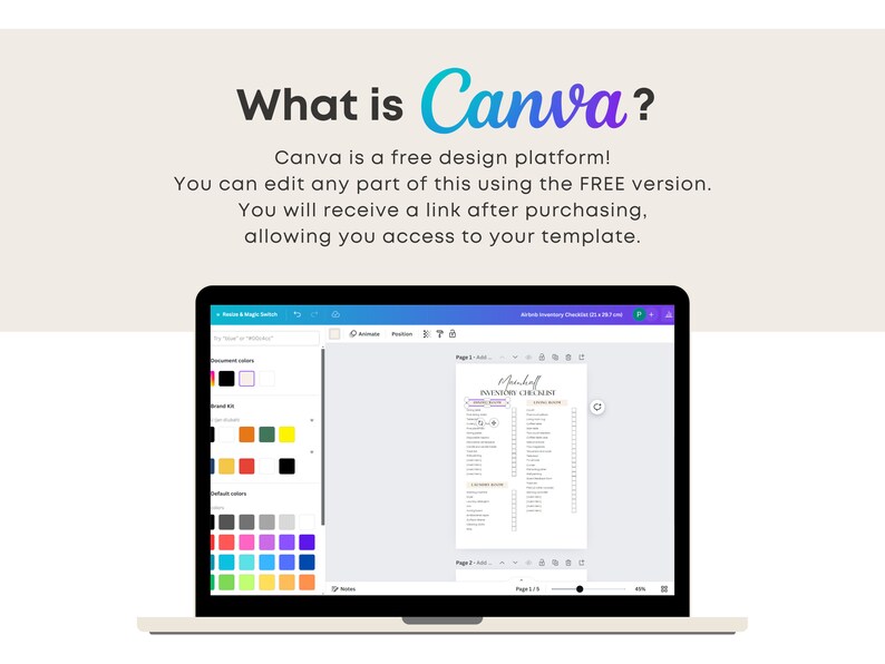 Airbnb Inventory Checklist: 5-page Rental Property Template (canva ...