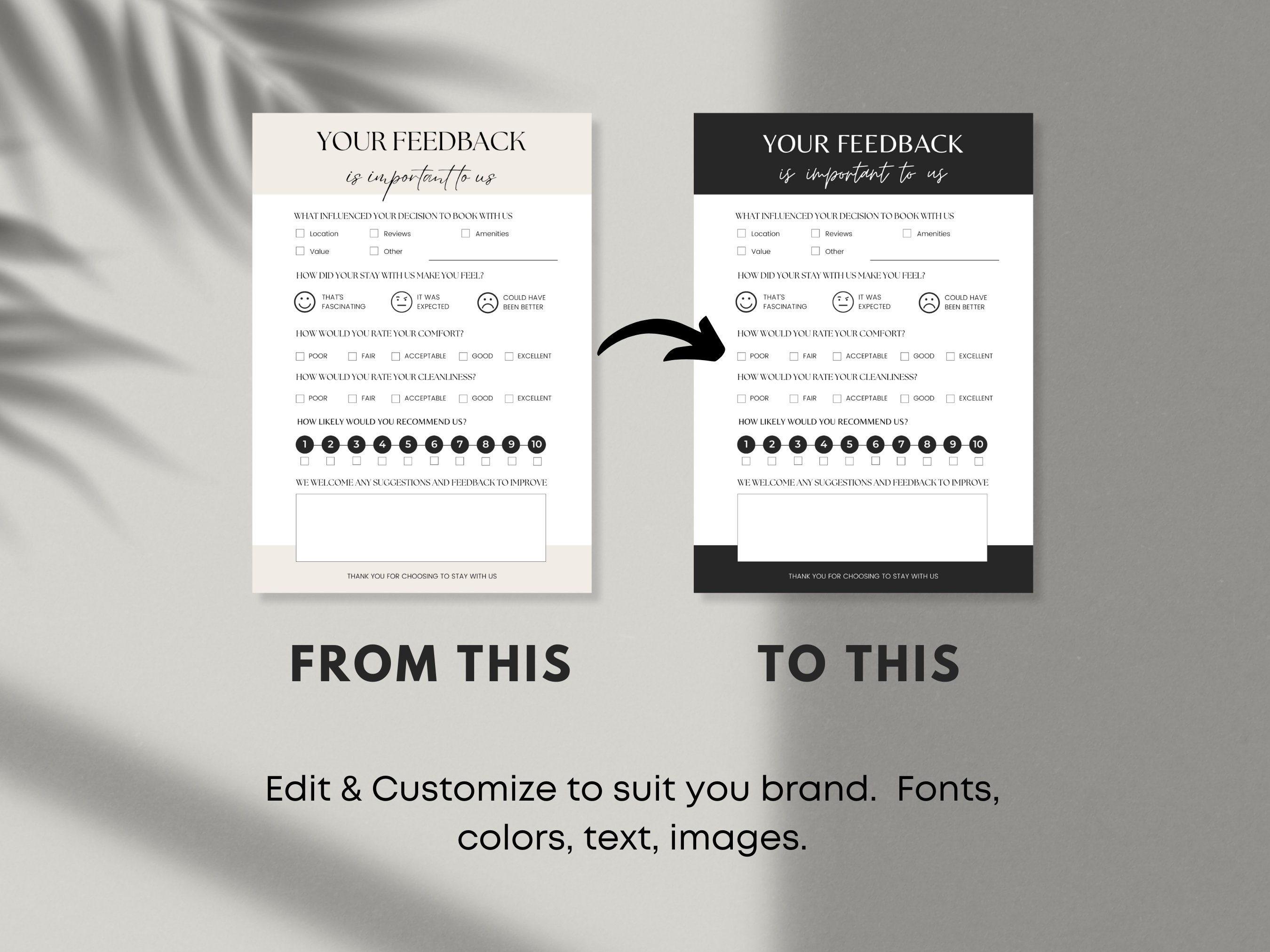 Airbnb Guest Feedback Form, Guest Feedback Form Airbnb Guest Feedback ...