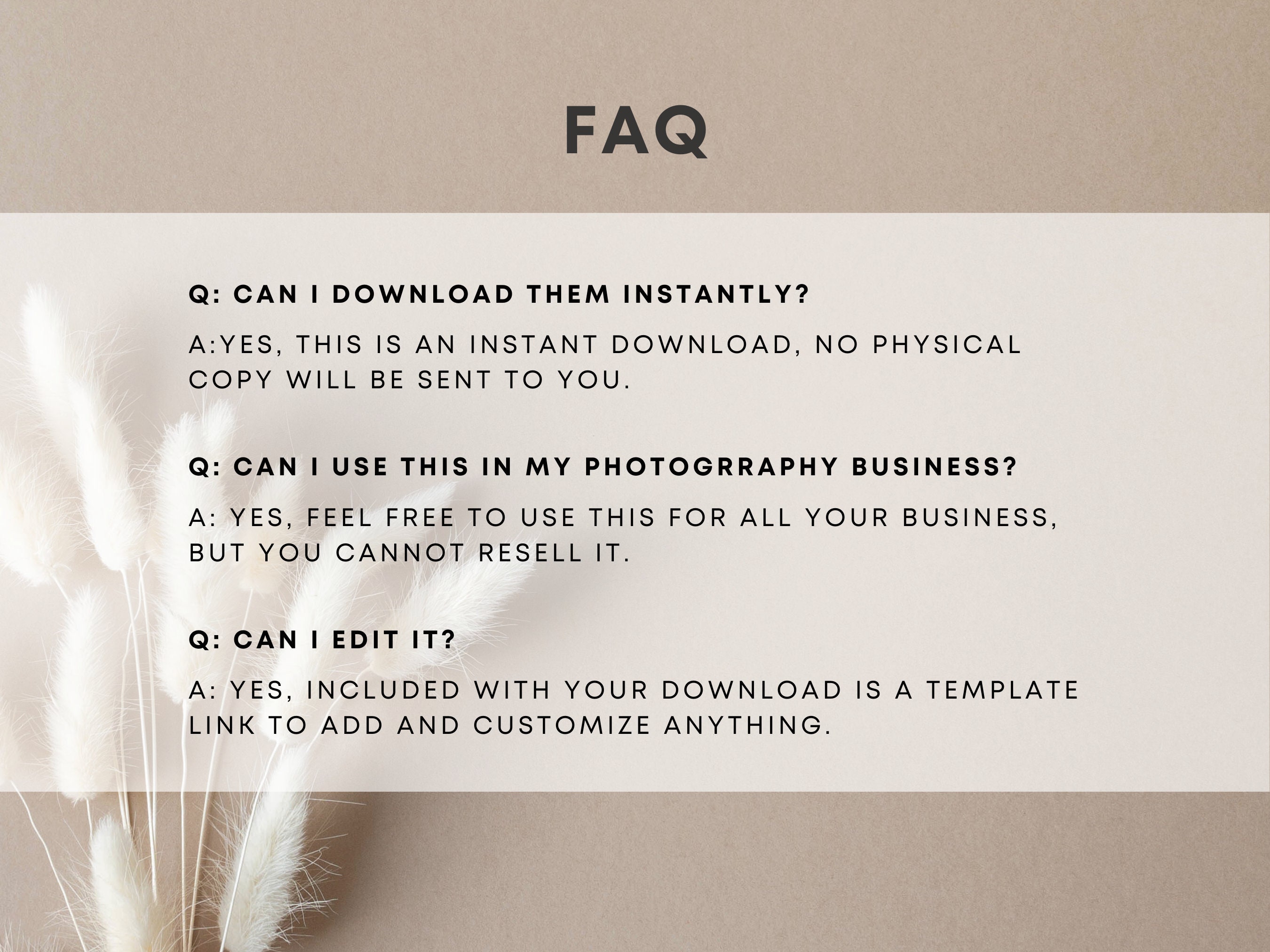 Business Form for Photographers, Photography Client Contract Template ...