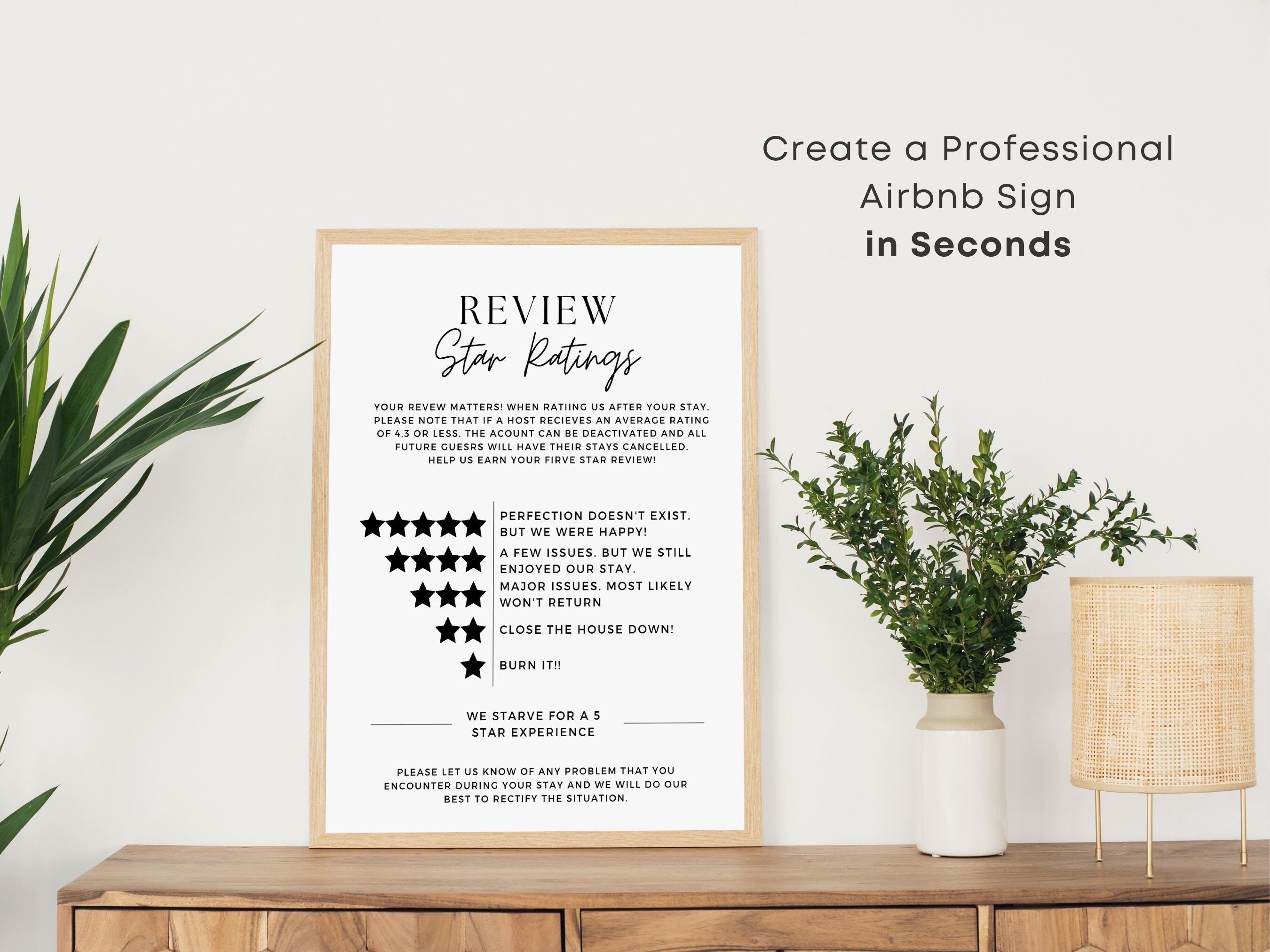 Airbnb Sign Bundle, Editable Template, Airbnb Welcome Signs, Signs ...