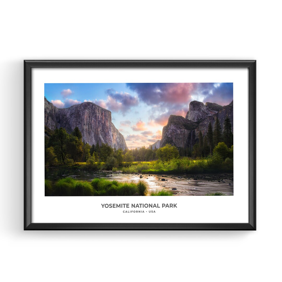 Yosemite National Park, Digital PRINTABLE Download, Travel Poster ...