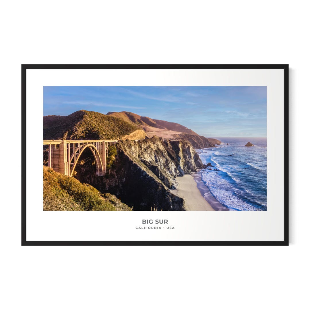BIG SUR California Digital DOWNLOAD, Coastal Fine Art Print, Pacific ...