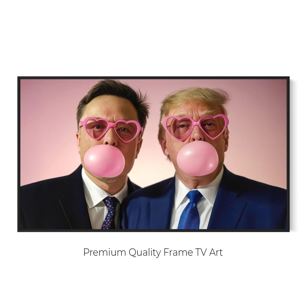 Trump Musk Pop Art Portrait for Samsung Frame TV (digital Download) - Etsy