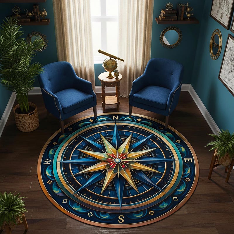 Nautical Rug - Etsy