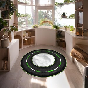 Round Race Track, Racing Rug, Start Line, Finish Line, Round Racetrack ...