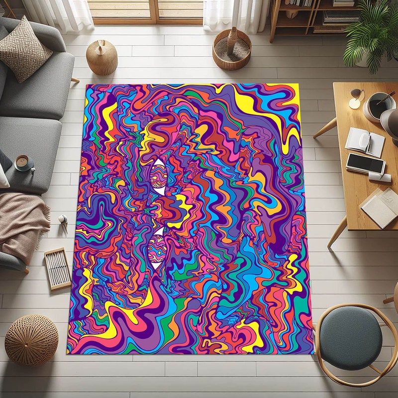 Trippy Tapestry - Etsy