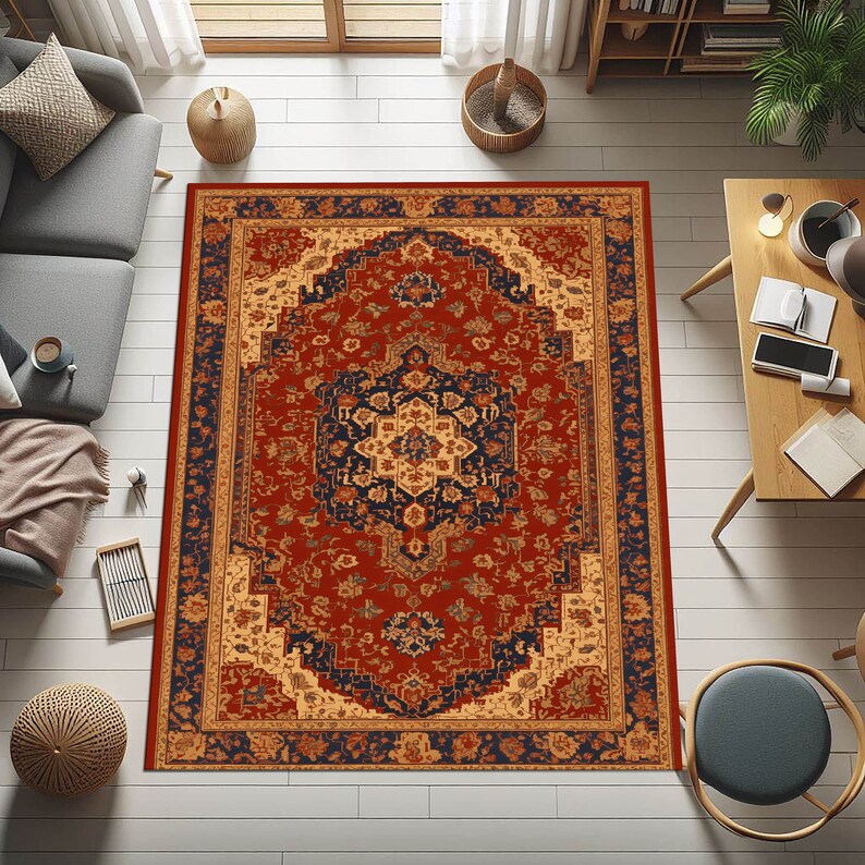Dude Design Rug, Big Lebowski Rug, Big Brother Rug, Mid Century Rug ...
