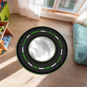 Round Race Track, Racing Rug, Start Line, Finish Line, Round Racetrack ...