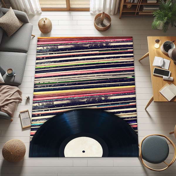 Vinyl Rug - Etsy