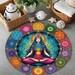 Mandala Rug, Mandala Pattern Rug, Mandala Round Rug, Floral Mandala ...
