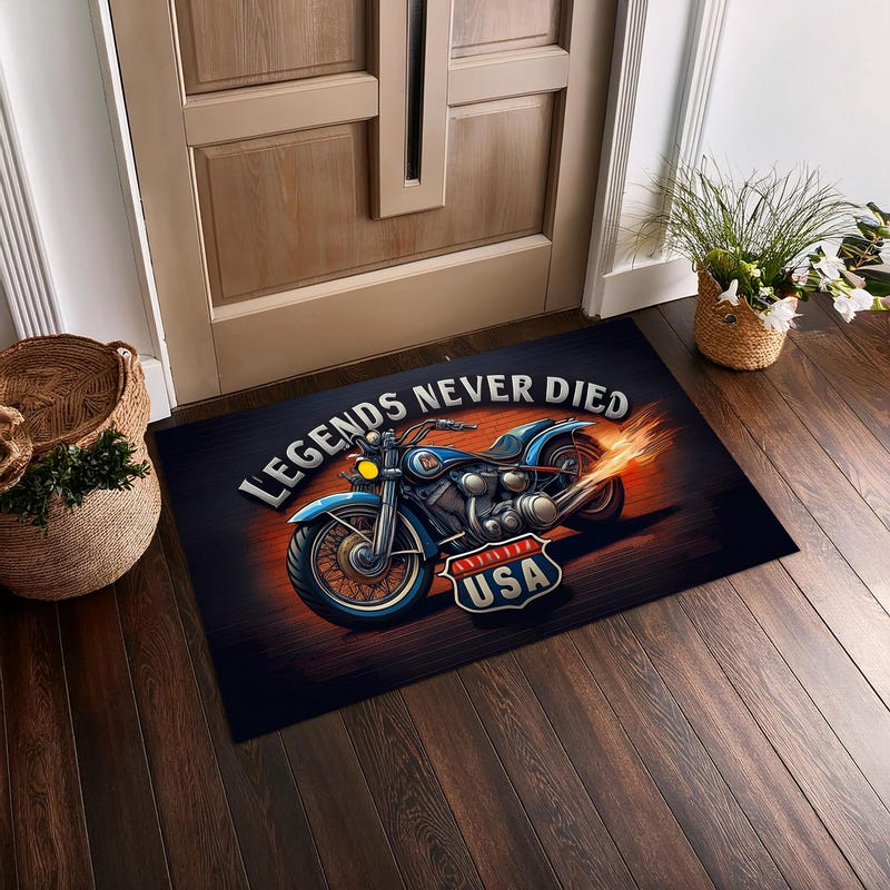 Motorcycle Rug - Etsy