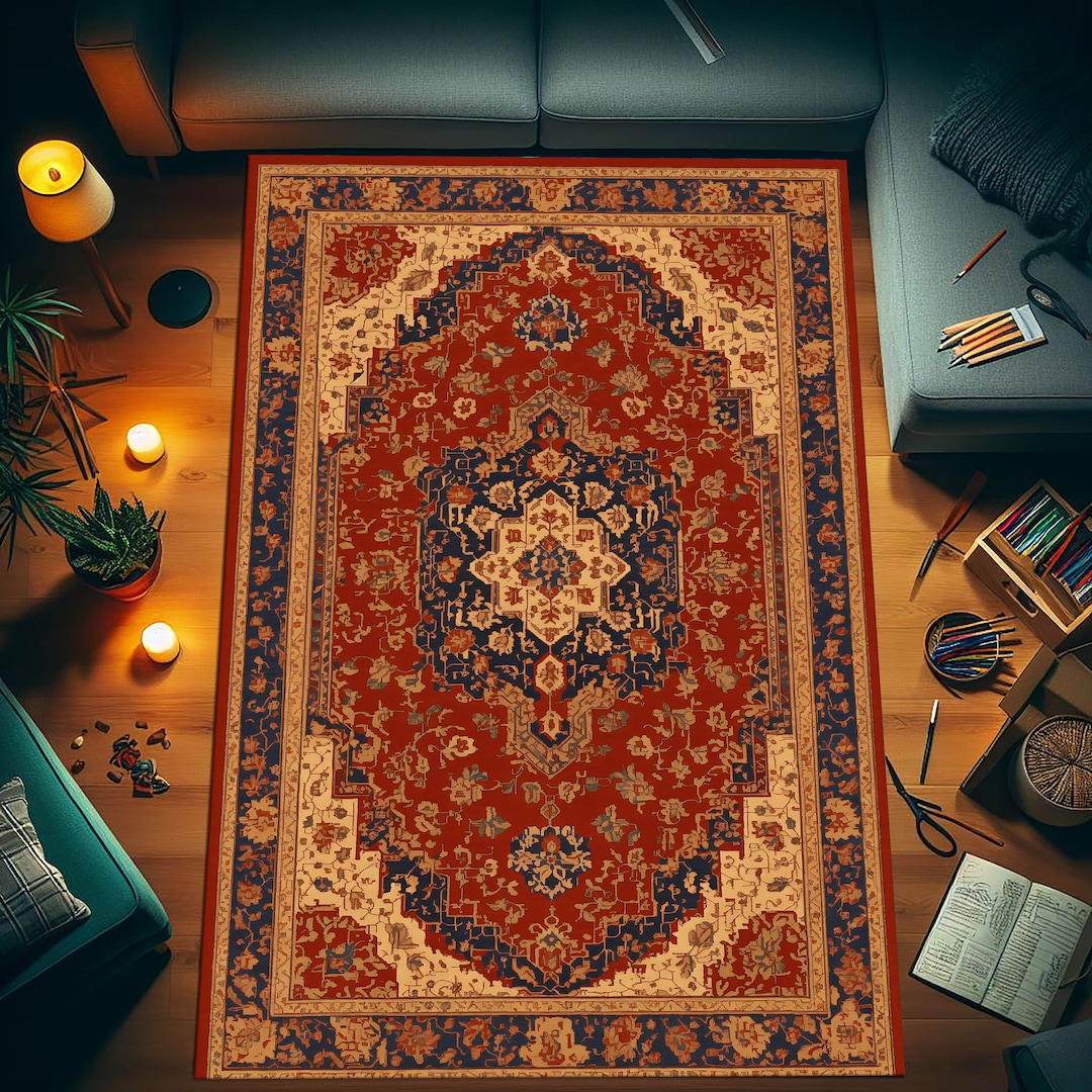 Dude Design Rug, Big Lebowski Rug, Big Brother Rug, Mid Century Rug ...