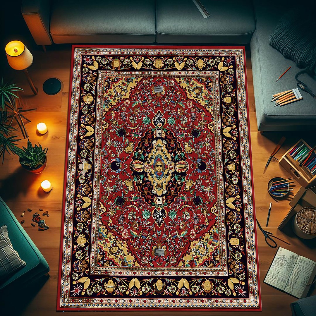 Dude Rug, Big Lebowski Rug, Big Brother Rug, Mid Century Rug ...