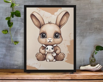 Artisan Feel the Earth Bunny 44X60 Wall Tapestry. - Etsy