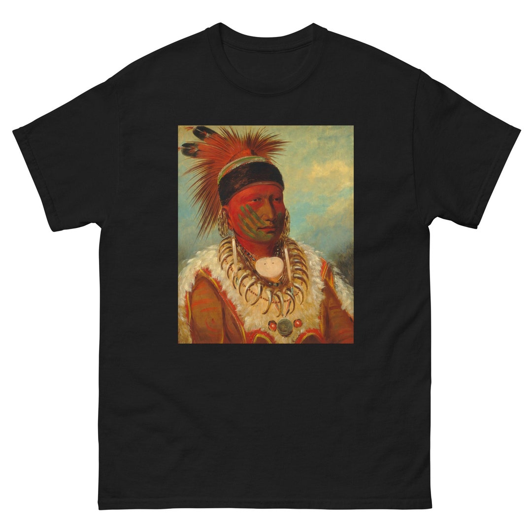 The White Cloud, Head Chief of the Iowa, George Catlin, 1845, Shirt - Etsy