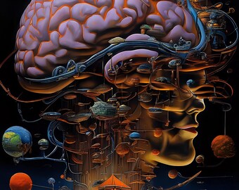 Neuroscience Brain Art Digital Download Prints Neurology, Cognitive ...