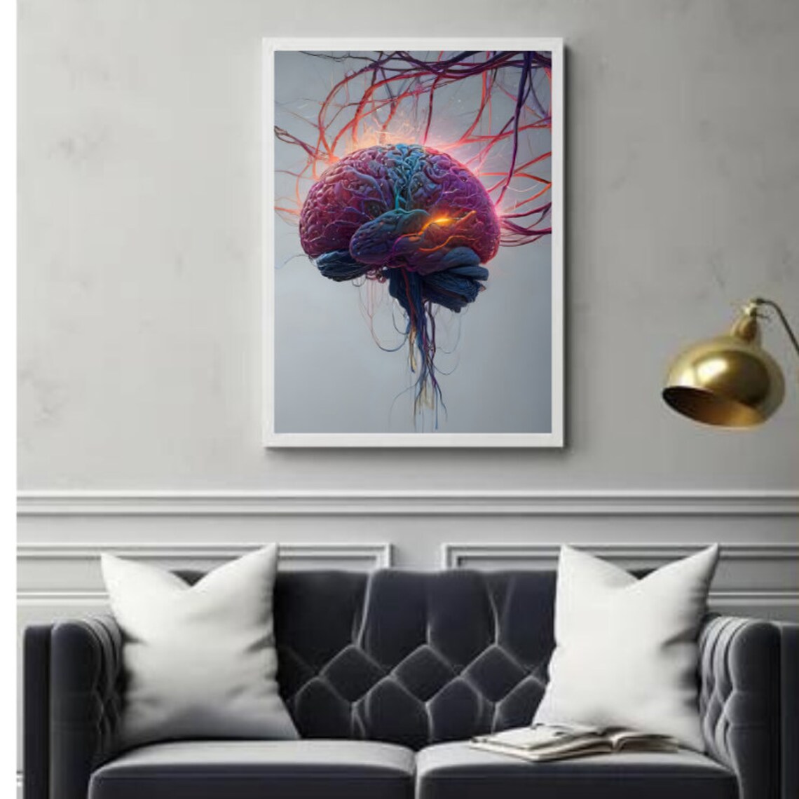 Neuroscience Brain Art; Digital Downloads - Neurology, Brains, Neurons ...