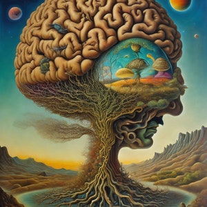 Neuroscience Brain Art; Digital Download Prints- Neurology, Cognitive ...